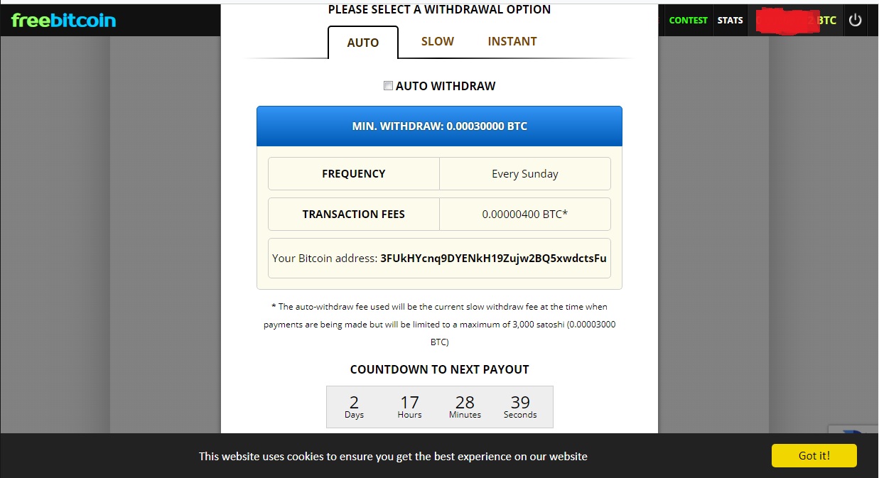 FreeBitco.in Review - Free Money with Compounded Daily Interest - Home ...