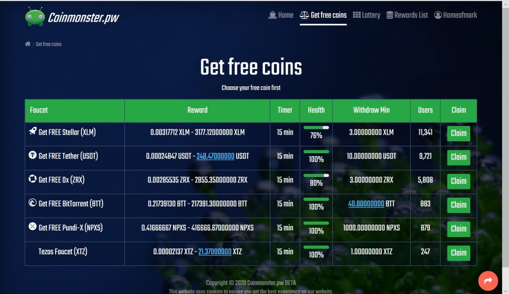 CoinMonster.pw Review - Home of Mark