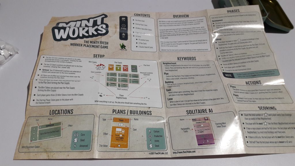Mint Works Card Game Review - Home of Mark