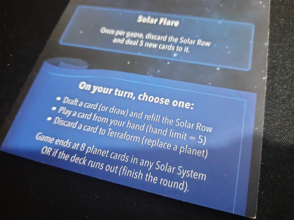 Solar Draft Card Game Review - Home of Mark