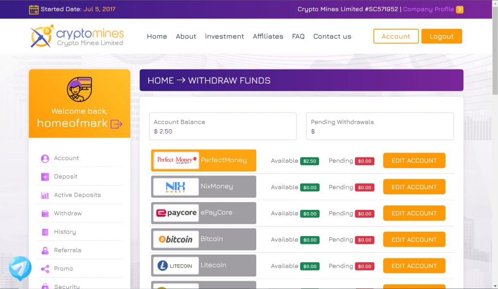 CryptoMines.biz Review - Home of Mark