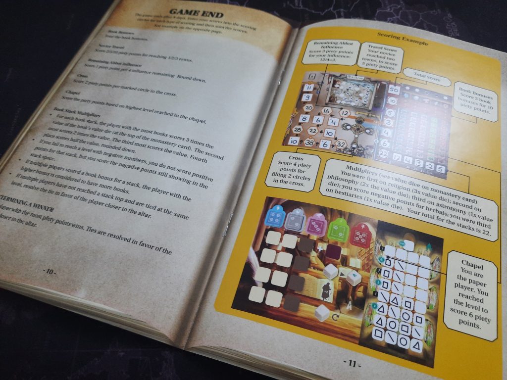 Biblios: Quill and Parchment Roll-and-Write Game Review - Home of Mark